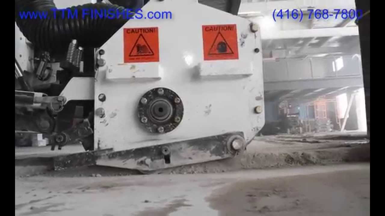 Concrete Scarifying by TTM Finishes Inc. - YouTube