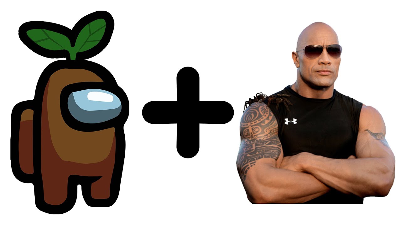 Among Us plus Dwayne Douglas rock = ??? and more | Funny combinations ...