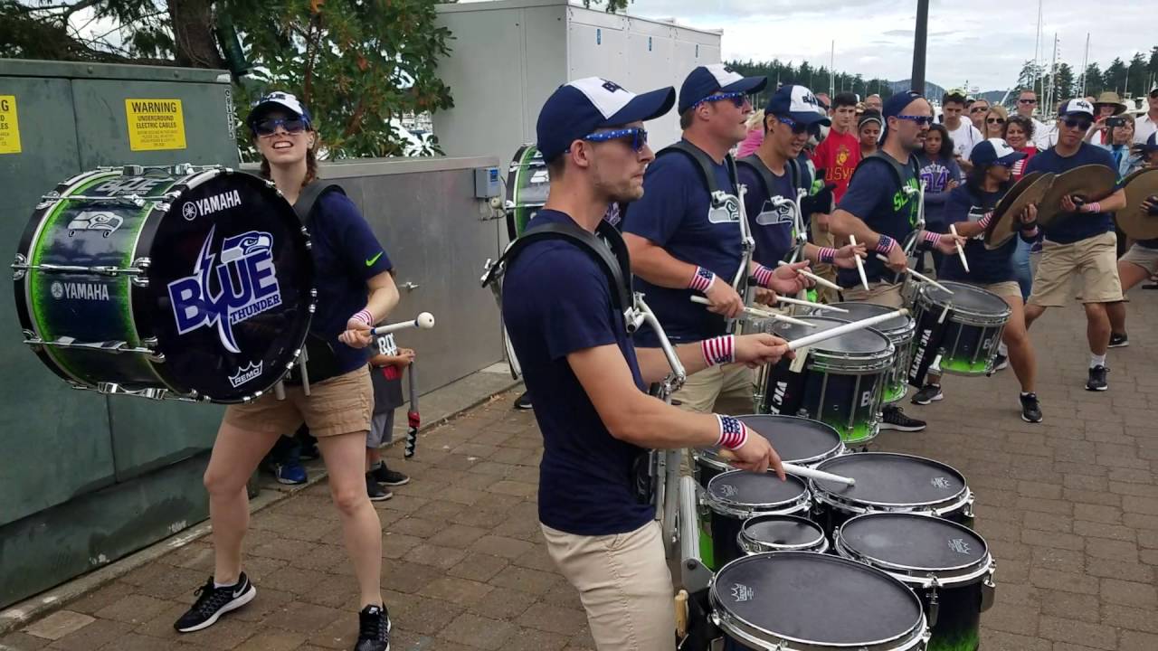 Seattle Seahawks Drum Core at Roche Harbor - YouTube