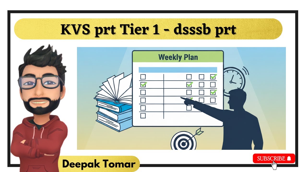 KVS PRT & DSSSB PRT Combined Study Plan 2025 | Smart Strategy - YouTube