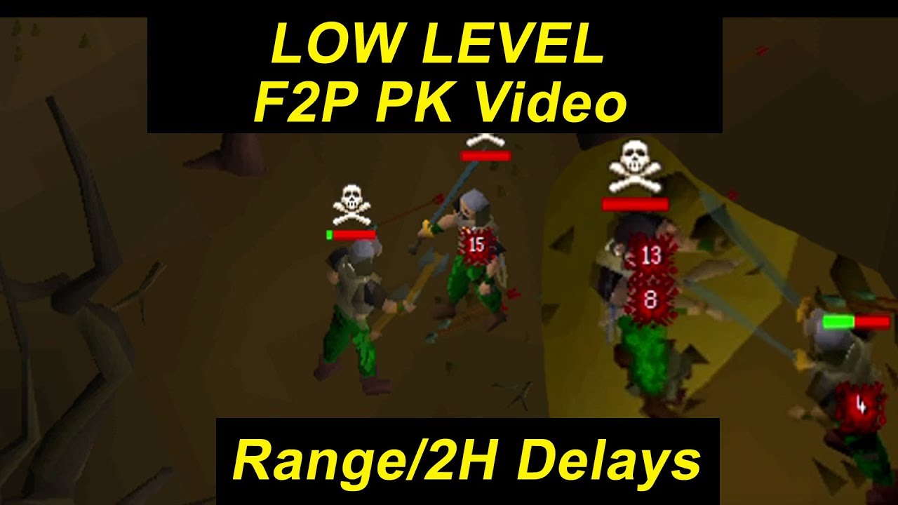 OSRS Low Level F2P PK Vid #2 | Range/2H Pking | Dr Pk - YouTube