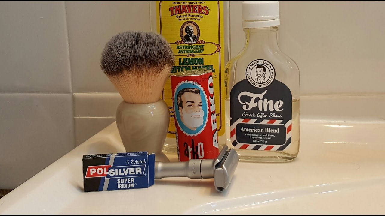 Rasage traditionnel - savon bâton Arko, Merkur Futur avec lame ...