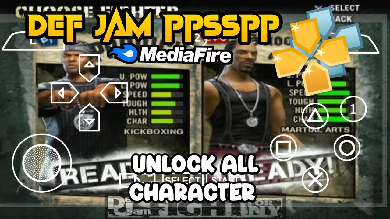 DEF JAM FIGT FOR NY THE TAKEOVER PPSSPP UNLOCK ALL CHARACTER + SAVE ...