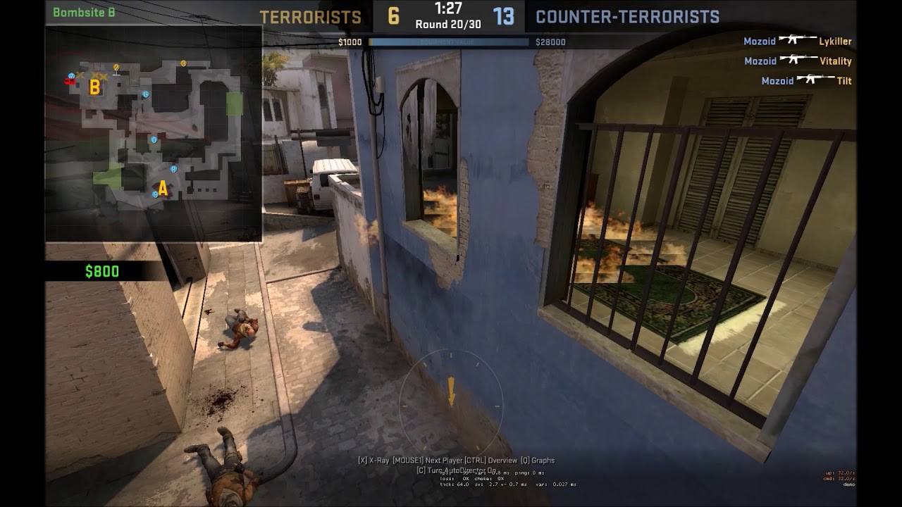 How to solo Mirage B site (CS:GO) - YouTube