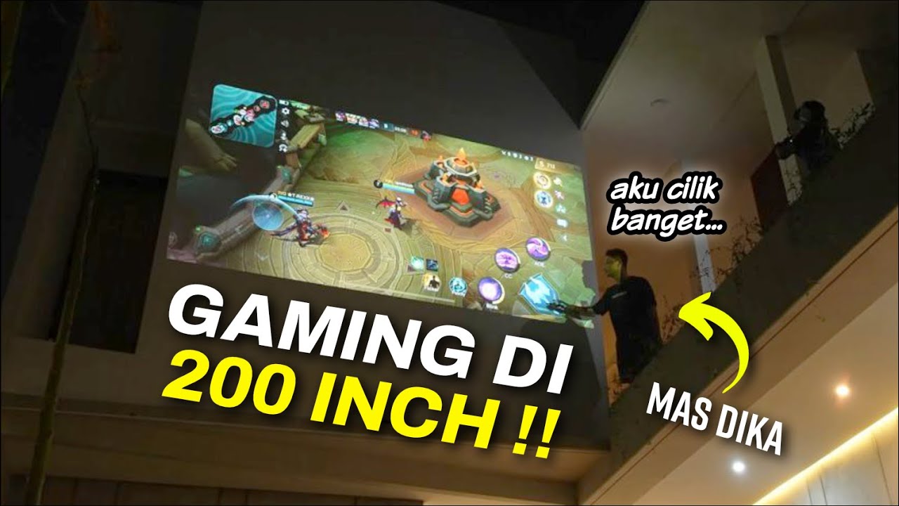 Kita Nyoba Main Game di Layar 200 inch | GEDE BUANGET ! - YouTube