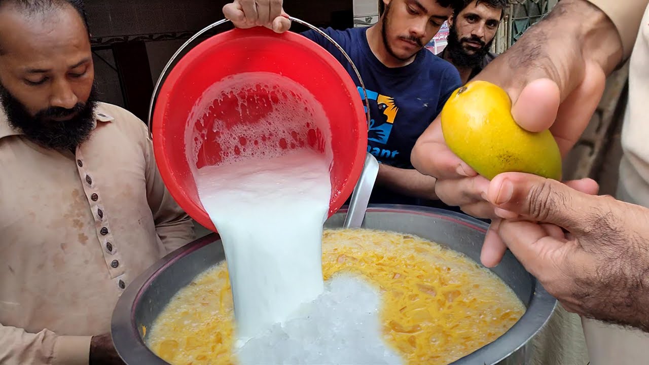 Original Mango Juice | Street Drink Ice Mango Milkshake | Street Drink ...
