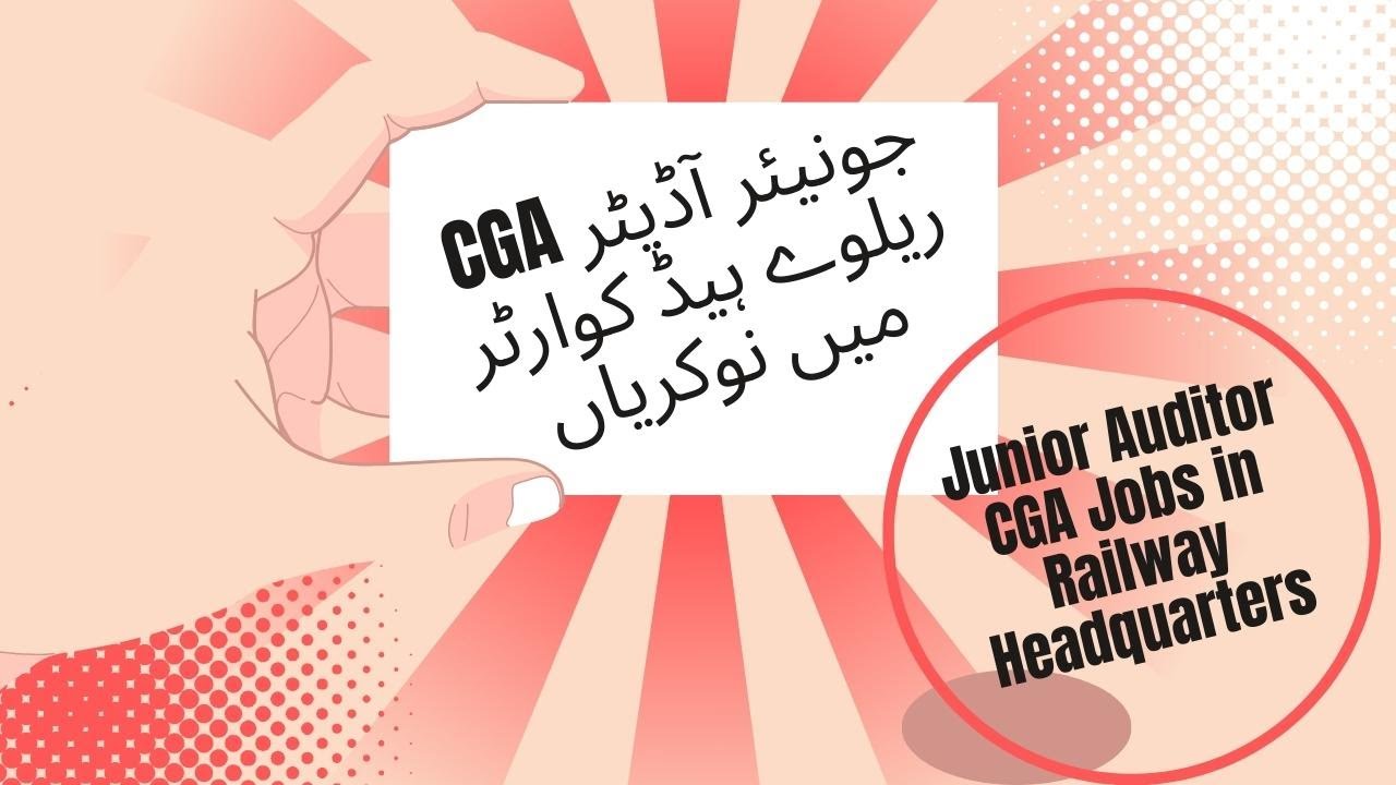 Junior Auditor Jobs in CGA || Launch Your Career in Accounting ...