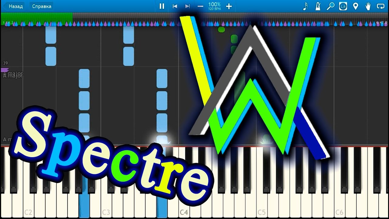 Alan Walker - Spectre [Piano Tutorial] Synthesia - YouTube