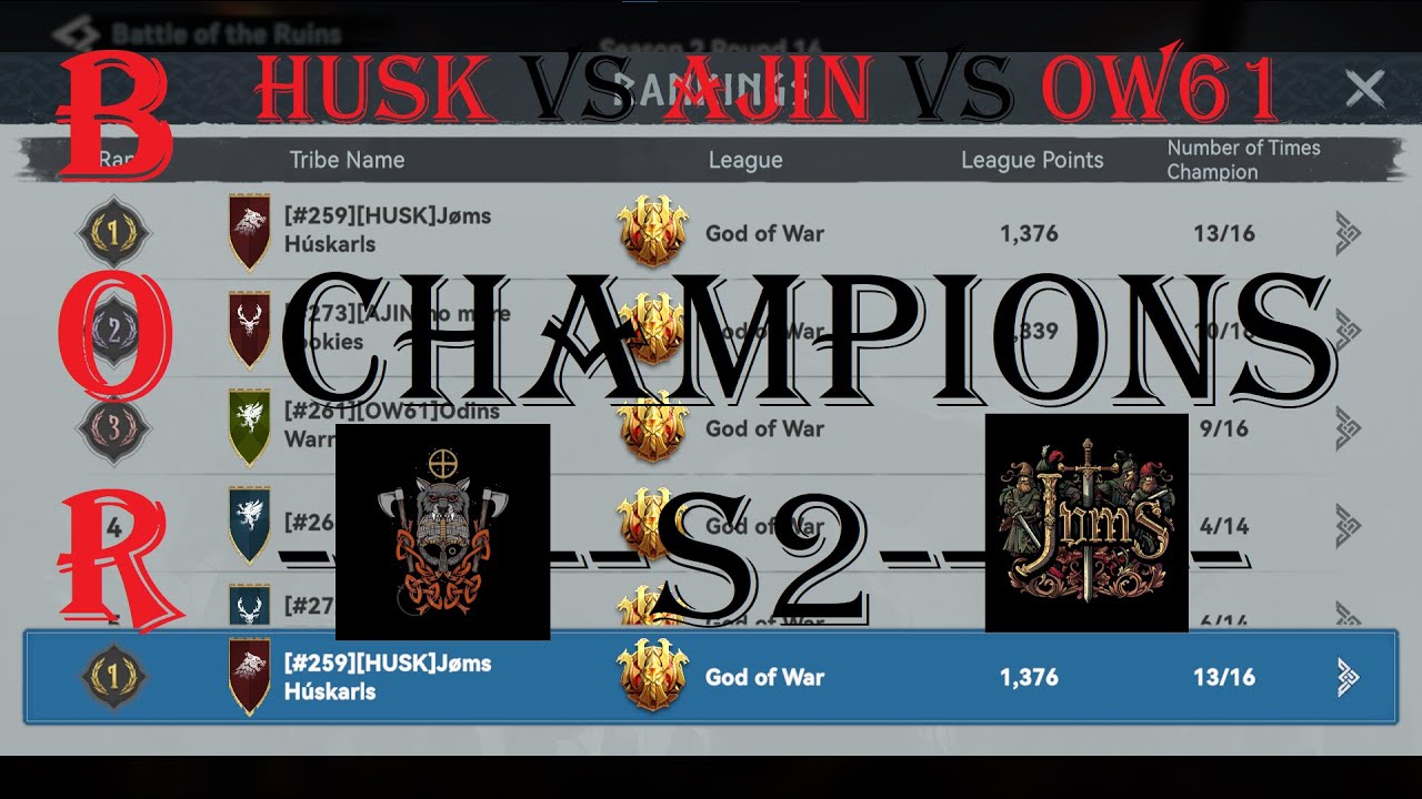 HUSK Winning BOR Season (again) - YouTube