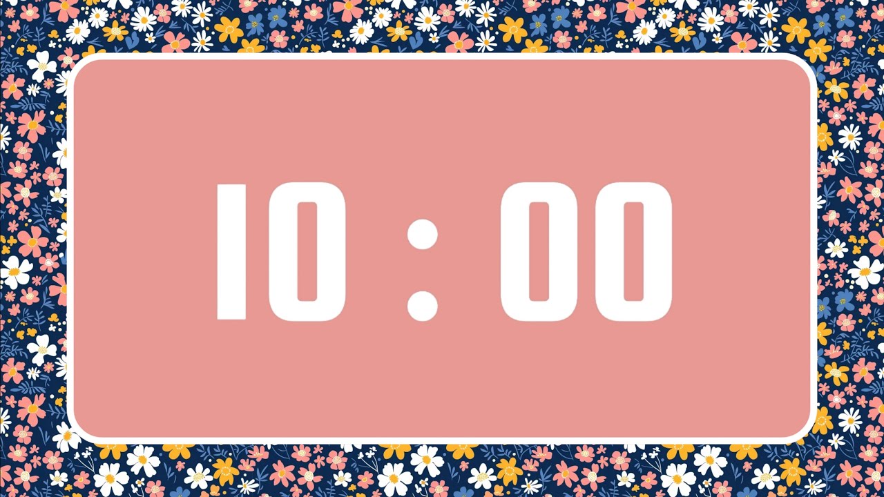 10-Minute Timer | With Upbeat Lofi Guitar Instrumental Music & Alarm ...
