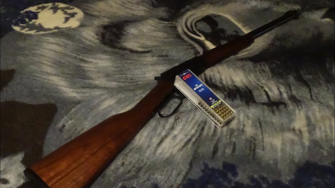 Henry H 001 rifle shooting CCI CB 22 short pest control rounds - YouTube