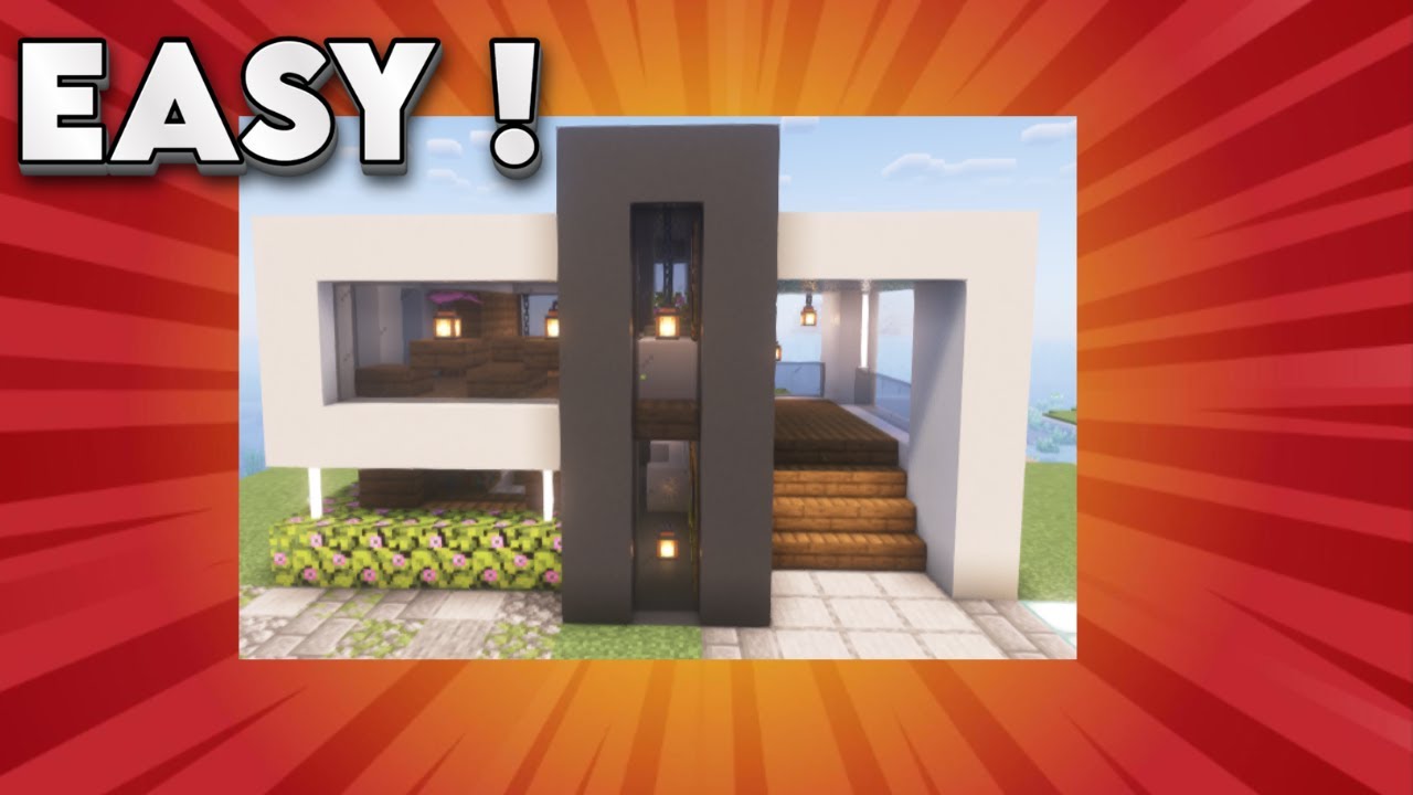 Minecraft: How To Build A Small Modern House Tutorial (#1) - YouTube
