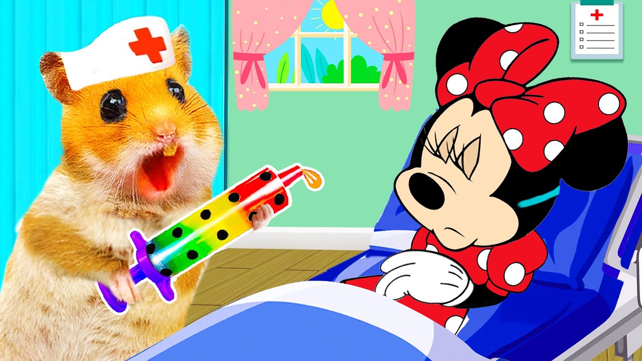 Oh No, Minnie Got Sick! Good Doctor Hamster HamHam Pretend Check Up ...