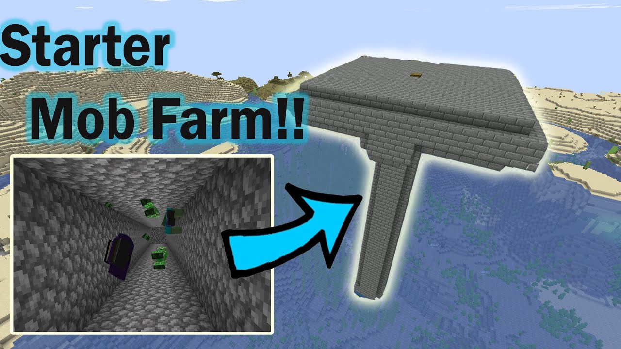 SIMPLE 'n STARTER MOB FARM !!!! [A Must have Build] (Minecraft 1.16 ...