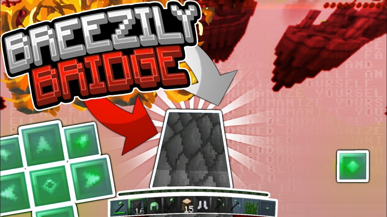 😱¿COMO HACER BREEZILY BRIDGE?😱 MINECRAFT PE 1.2.10 - YouTube