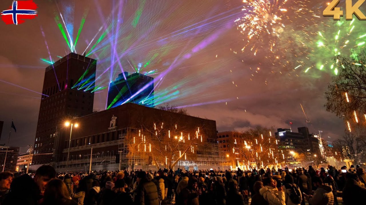 Happy New Year 🎇 | Oslo Fireworks 2025 - 4k HDR Norway - YouTube