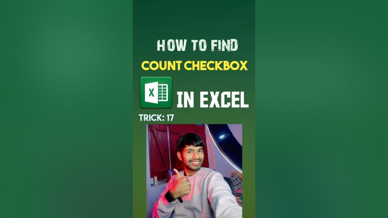 How to find count checkbox in Excel 👨‍💻| #excel #exceltips #exceltricks #tech #technews - YouTube