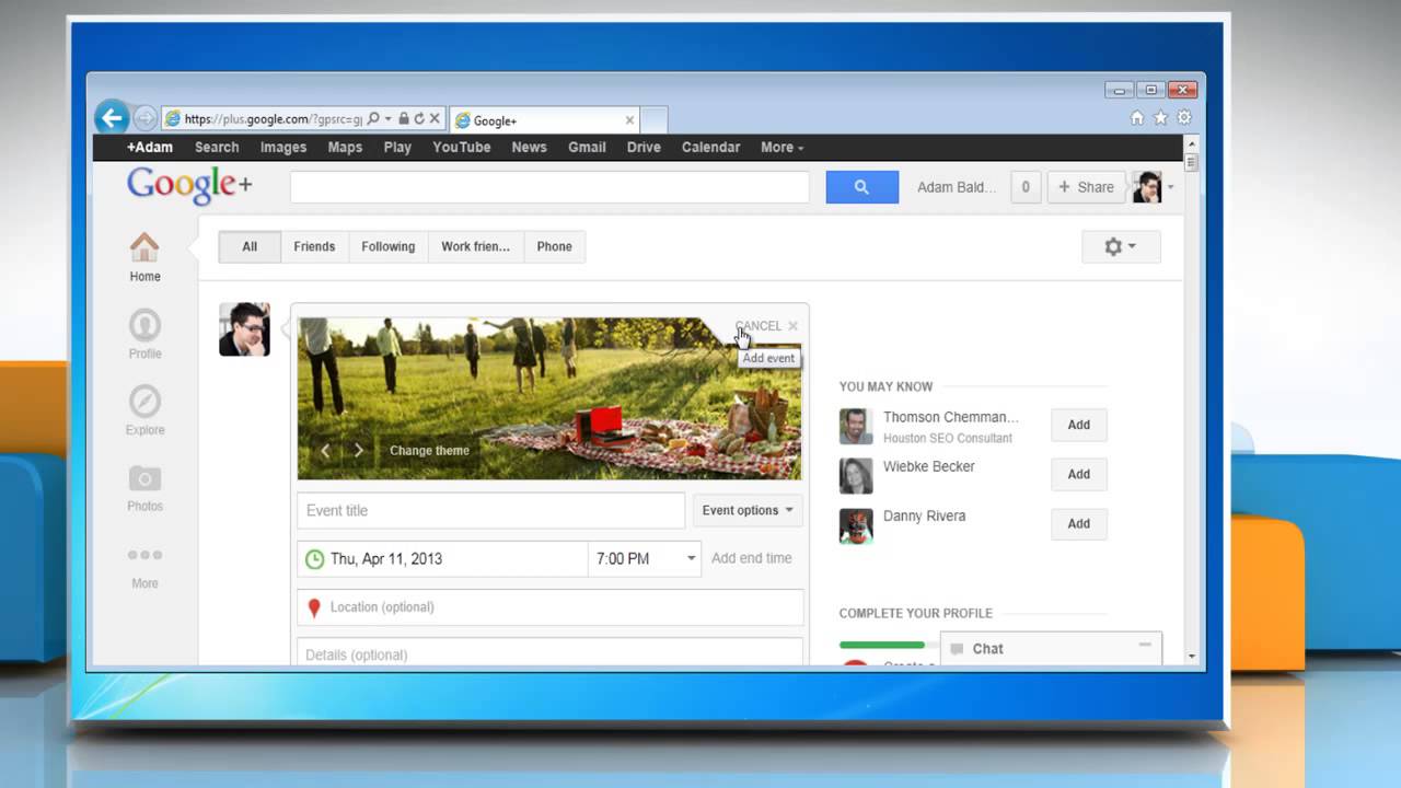 How to create a Public Event in Google Plus - YouTube