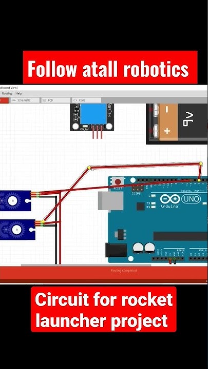 Circuit for Rocket launcher project | #robotics #arduino #project - YouTube