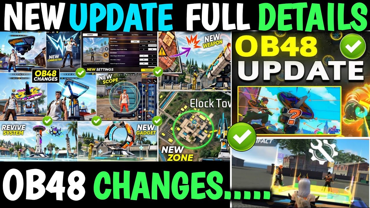 NEW UPDATE CHANGES OB 48| NEW UPDATE MEIN KYA CHANGE HUA OB48 UPDATE | OB.48 UPDATE MEIN KYA ...