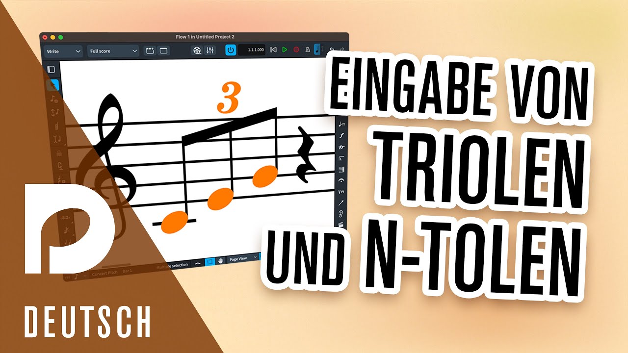 Eingabe von Triolen und N-Tolen | Noteneingabe | "Dorico auf Deutsch" mit Markus Hartmann - YouTube