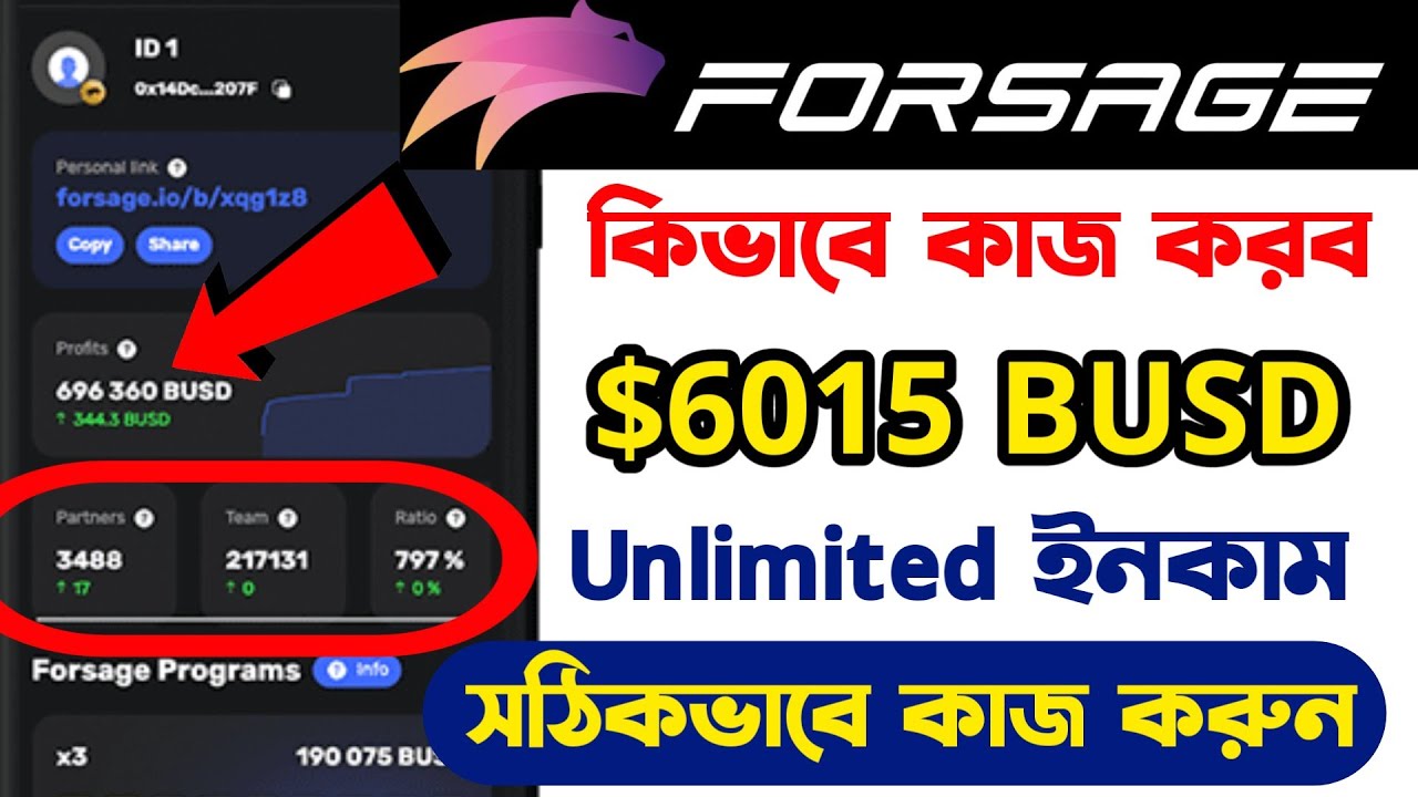 How to Forsage.Io? | Forsage $6015 BUSD Unlimited Earning | Forsage in trust wallet Full Review ...