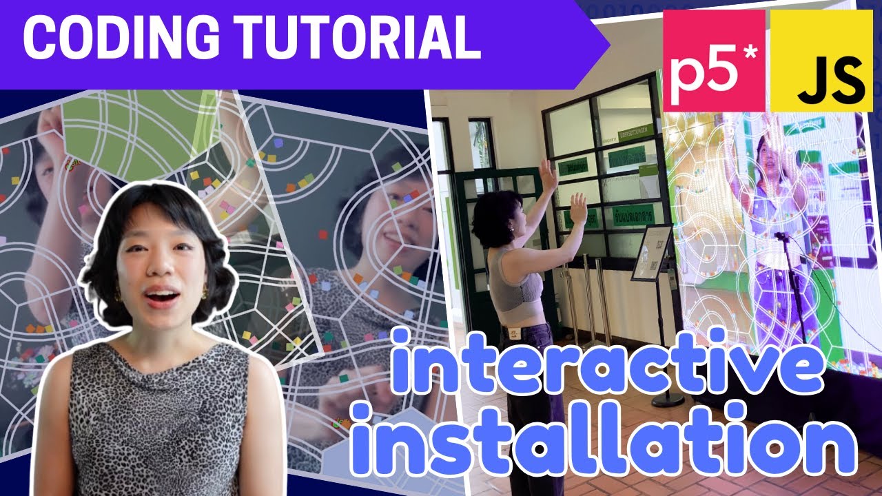 p5.js Coding Tutorial | Interactive Hexagonal Truchet Tiles (with matter.js + ml5.js) - YouTube