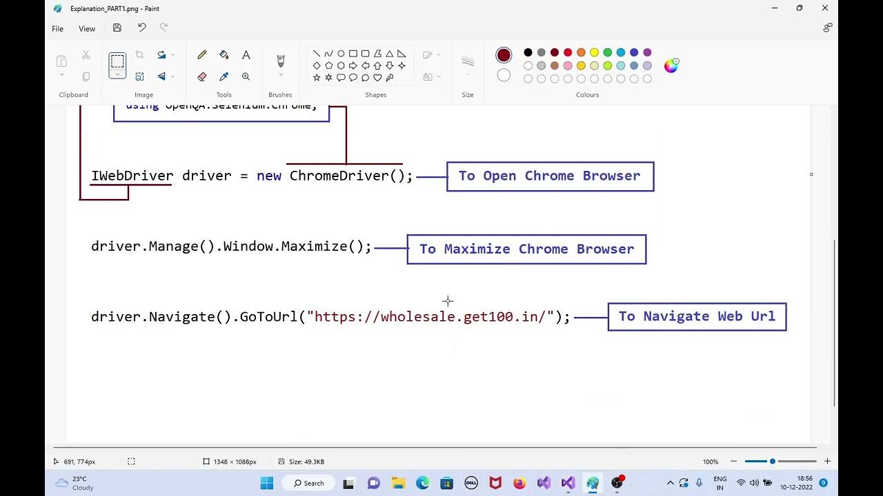 Simple Program To Navigation URL in the Browser Using Selenium WebDriver - YouTube