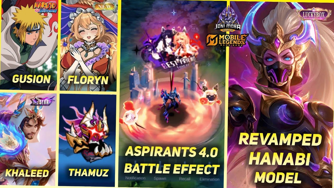 REVAMPED HANABI LUCKYBOX, FLORYN NEW SKIN, KHALEED STARLIGHT, MINATO SKIN - MLBB UPCOMING SKIN ...