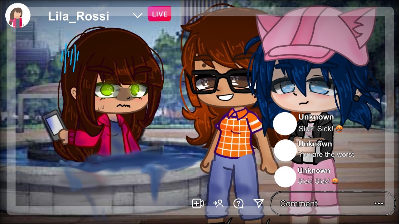 Sick sick sick meme || 2/2 of pink pink pink || mlb || Gacha club ...