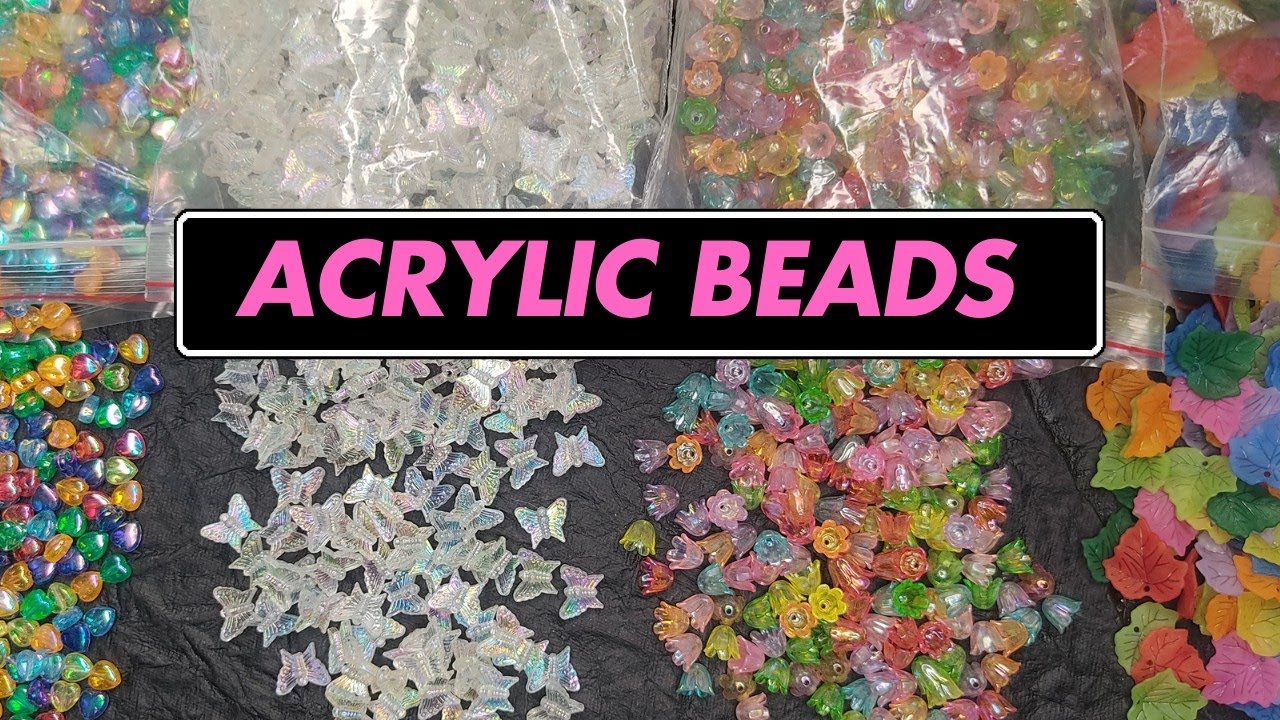 Acrylic Beads | Brooch making material | Cute Beads | Jewelry raw ...