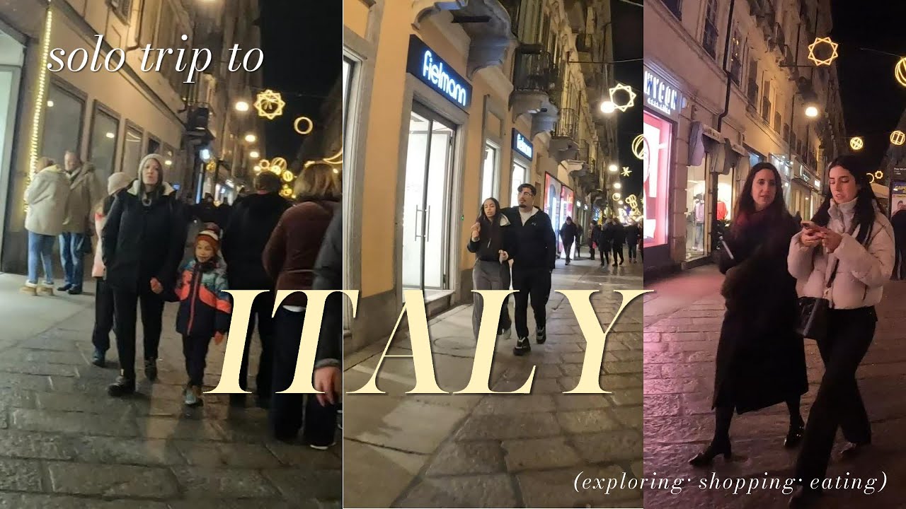 Nightlife in Italy| Night walk in Busy Street Italy| Busy Street In ...