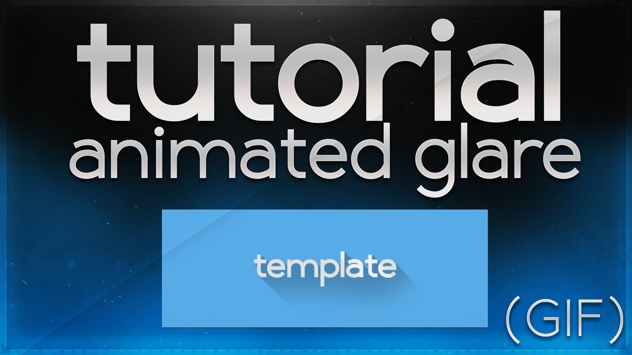 Tutorial: Animated Glare (.Gif) (Photoshop CC) - Behr - YouTube