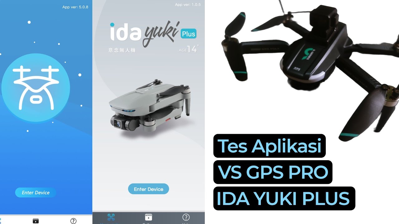 Drone S9S Pro || Tes Aplikasi || VS GPS PRO || Ida Yuki Plus - YouTube