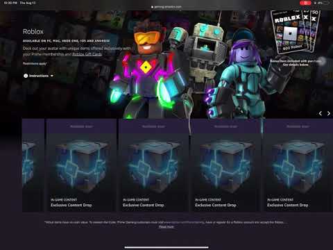 How to get any prime gaming item (for Roblox) - YouTube