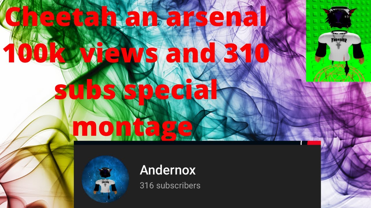 Cheetah, Arsenal 310 subs and 100k views special montage - YouTube
