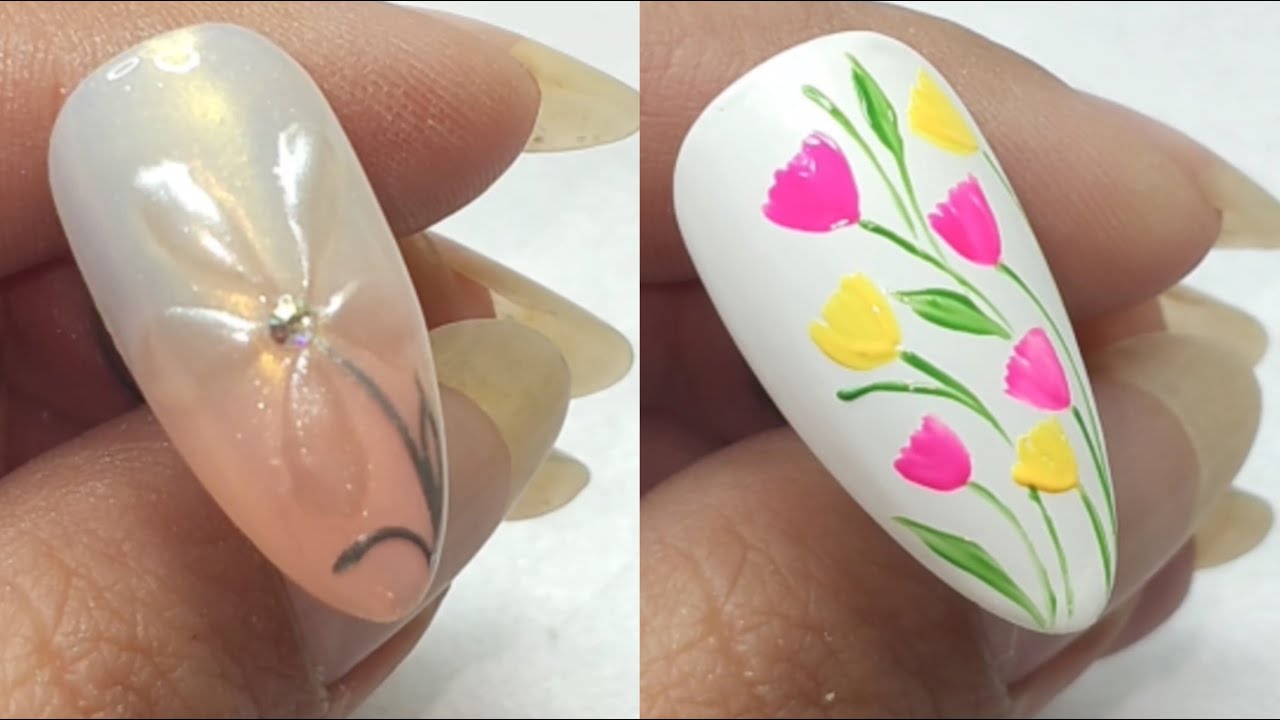 #226 hand painted nail art tutorials | nail art designs 2025 | nail ...