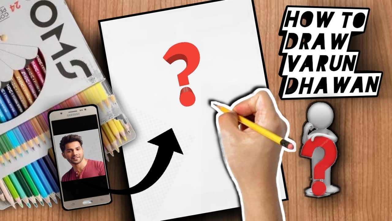 How To Draw Varun Dhawan Step By Step | How To Draw Varun Dhawan With ...