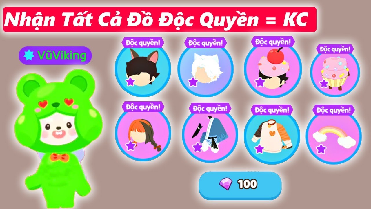 PLAY TOGETHER | NHẬN TẤT CẢ ĐỒ "ĐỘC QUYỀN" BẰNG KC - YouTube