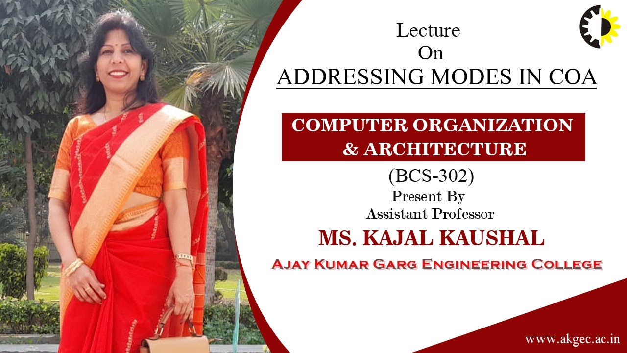 ADDRESSING MODES IN COA | COMPUTER ORGANIZATION AND ARCHITECTURE ...