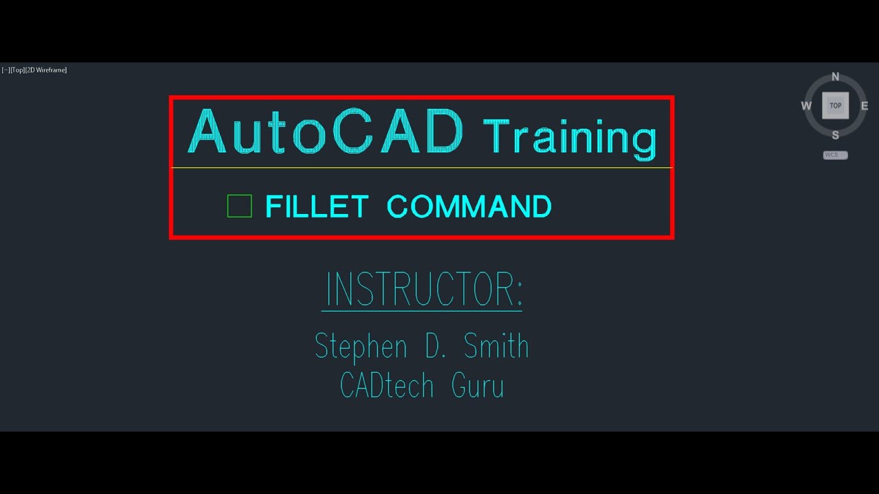 AutoCAD Fillet Command The AutoCAD Fillet Command in Detail - YouTube