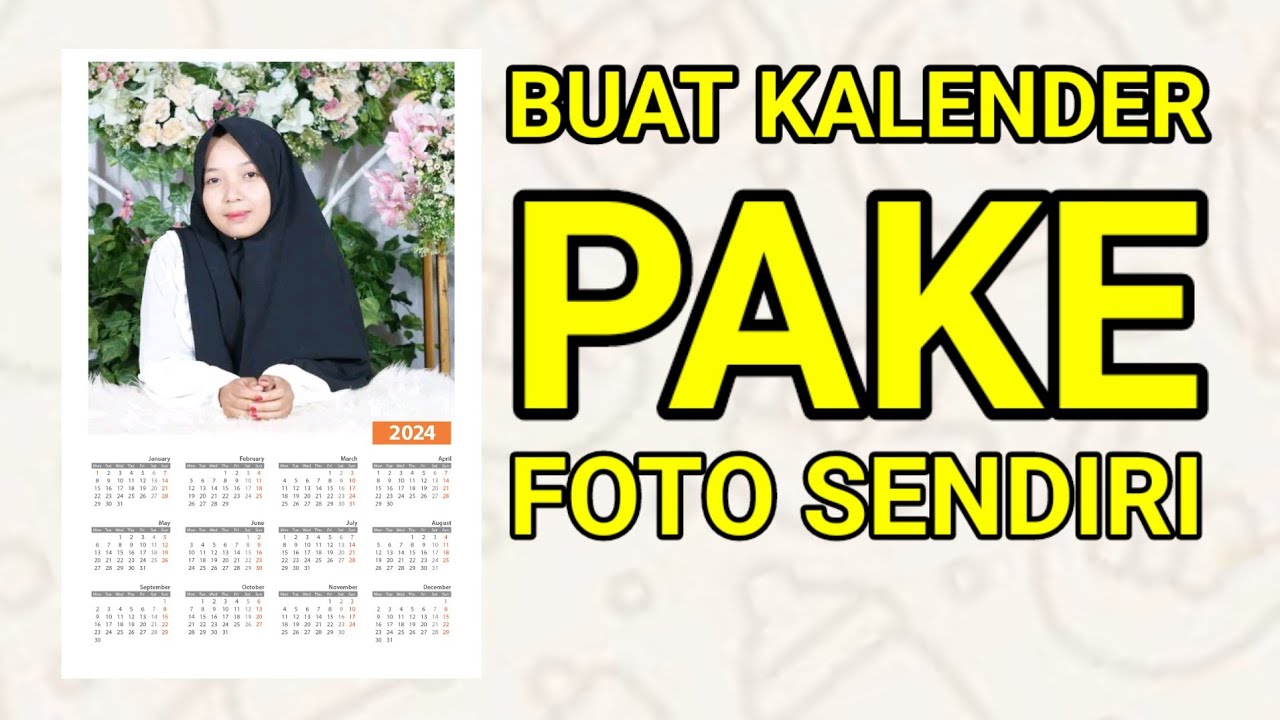 Cukup 2 Detik, Cara Buat Kalender Pakai Foto Sendiri - YouTube