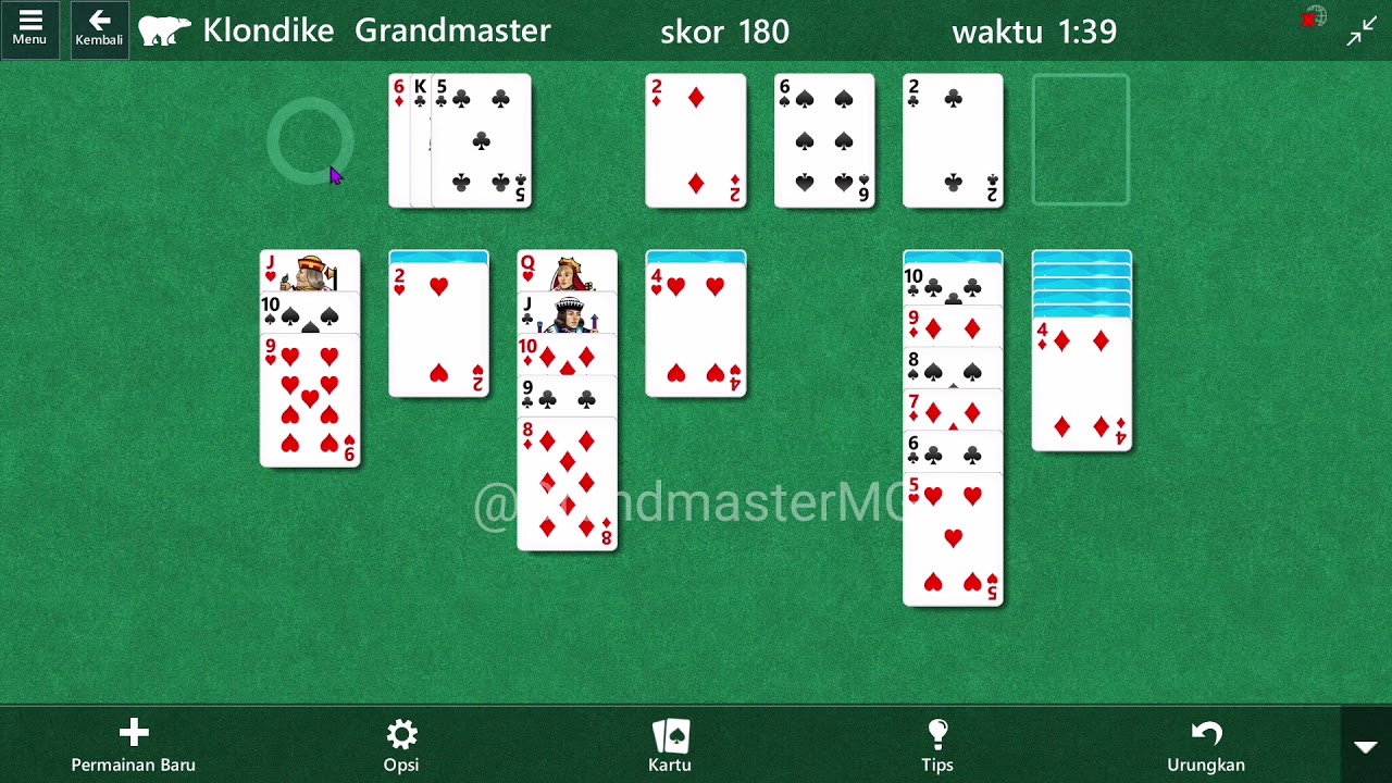 Microsoft Klondike Grandmaster Level 36 Desk 2 - YouTube