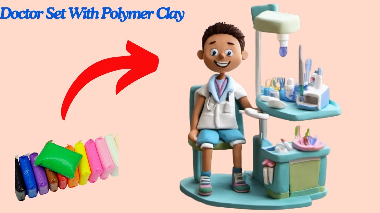 DIY How To Make Miniature Doctor Set With Polymer Clay | Mini Dentist ...