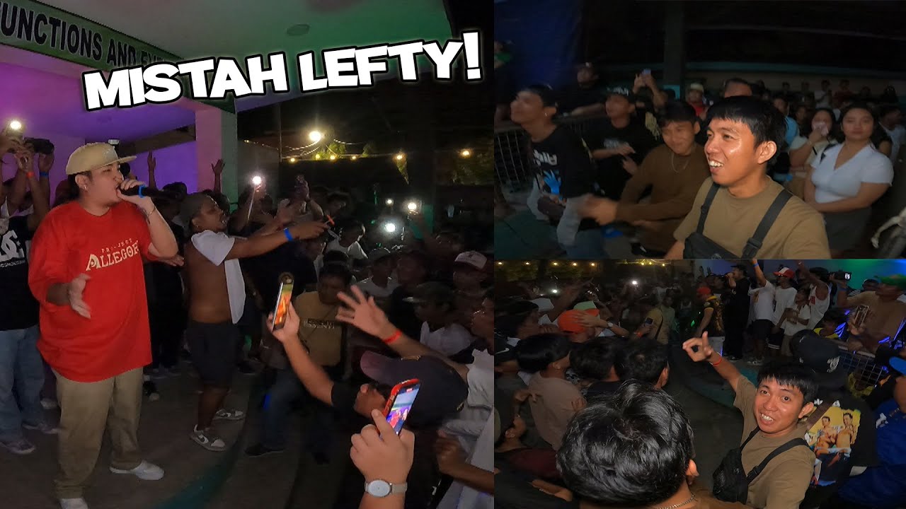 MISTAH LEFTY (UMAAPOY ANG STAGE!) - YouTube