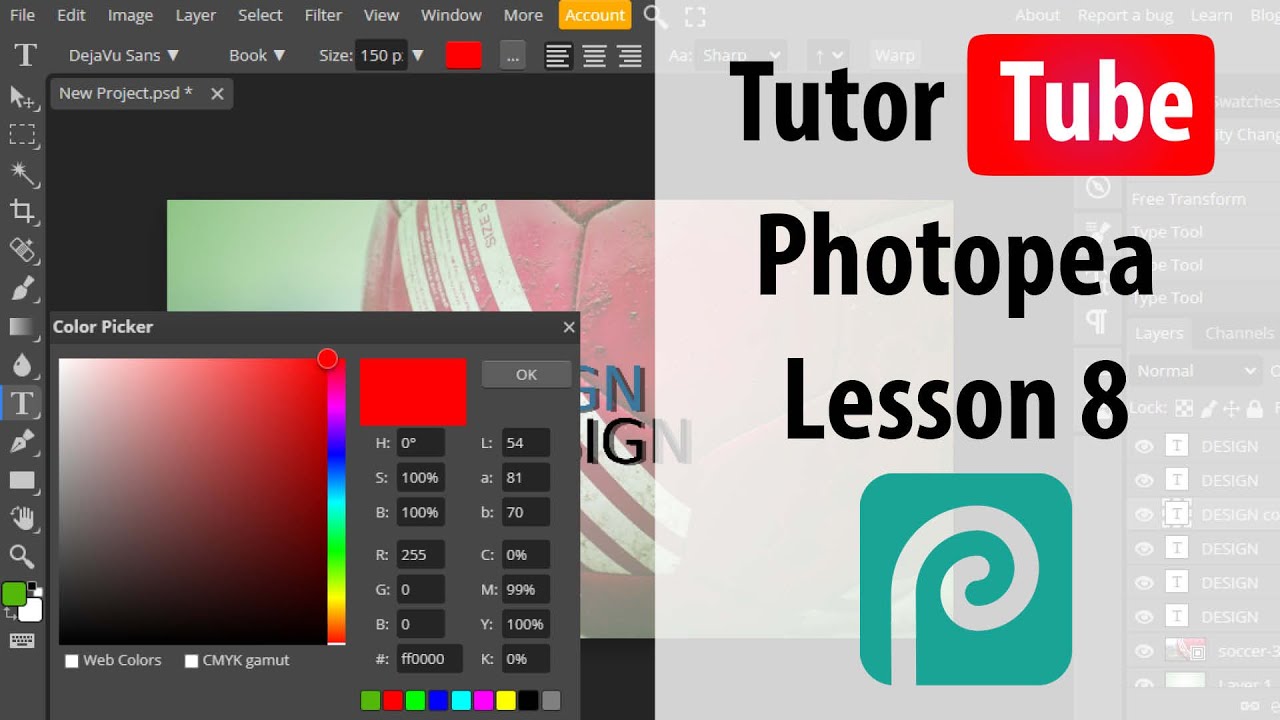 Photopea - Lesson 8 - Understanding Layers - YouTube