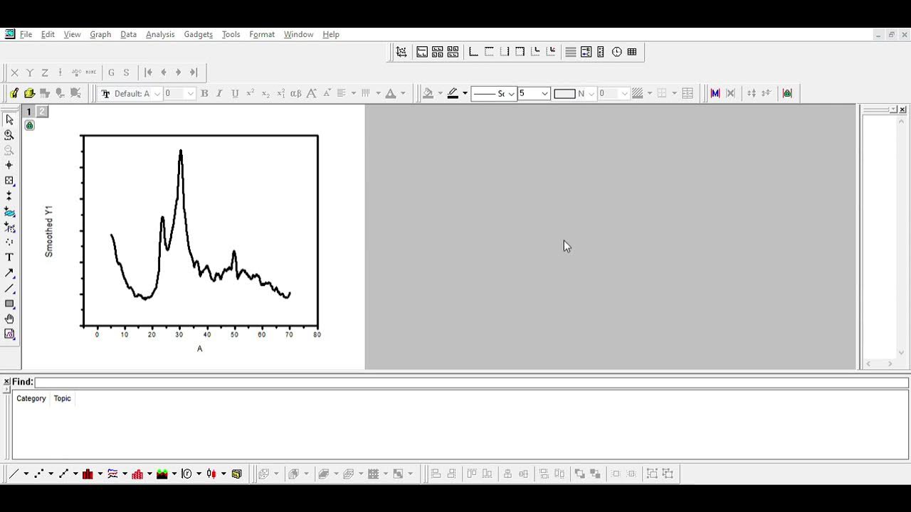 how to smooth XRD graph on origin - YouTube