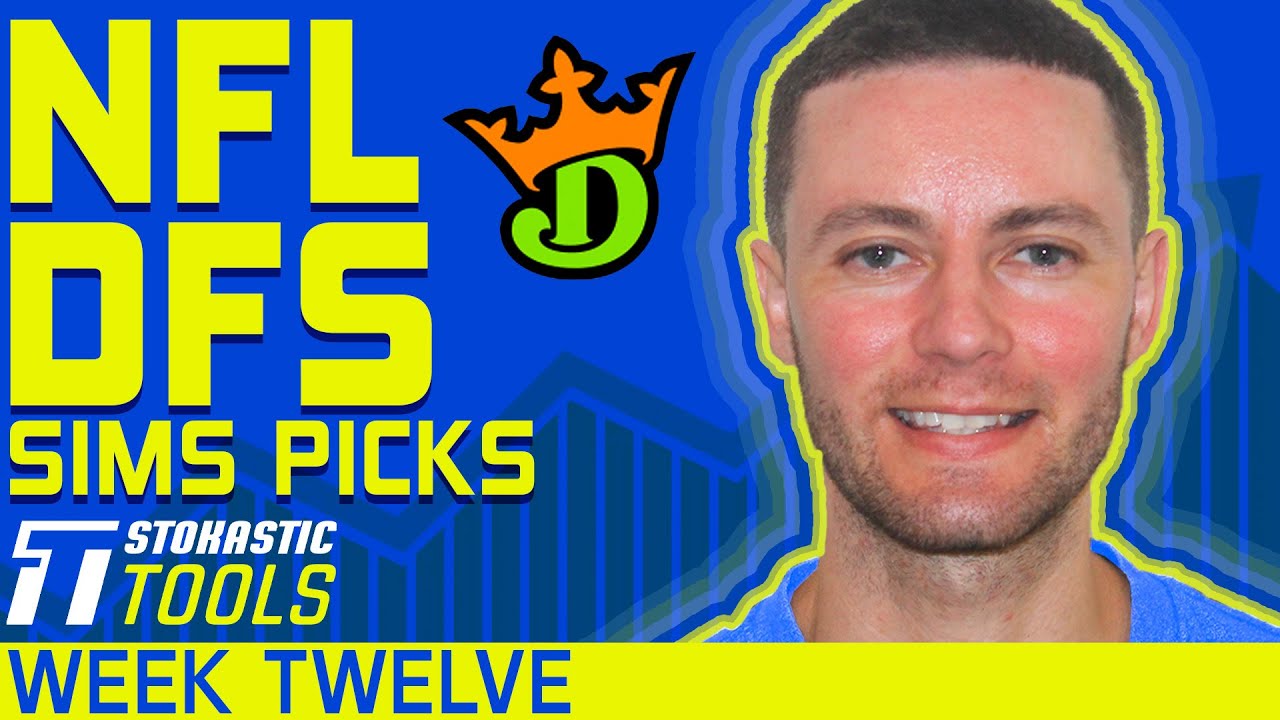 Nfl Dfs Draftkings Contest Sim Lineups Week 12 Daily Fantasy Football