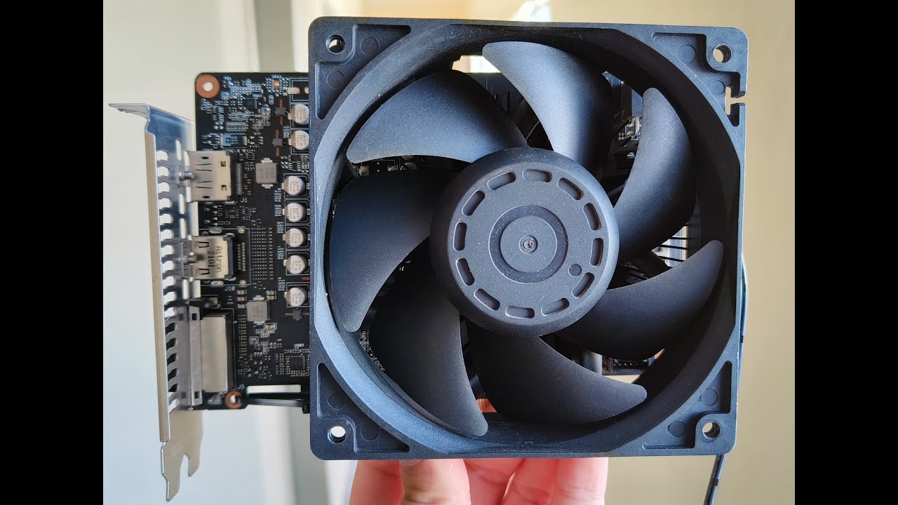 Instalando fan servidor 5000RPM, 190CFM em GTX 1660 Super 1 fan - YouTube