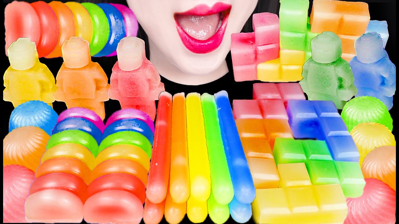 Asmr Rainbow Nik L Nip Wax Lego Tetris 닉클립 왁스 레고 테트리스 Mukbang 먹방